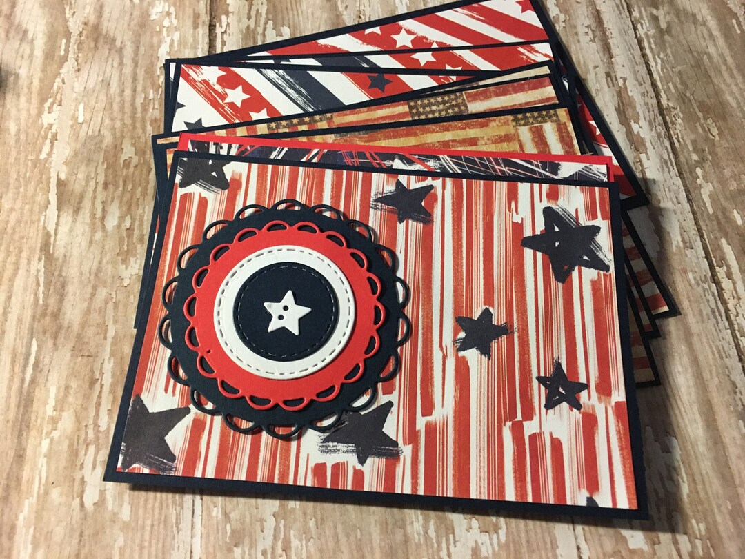 Red White and Blue Patriotic Thank You. 4th of July Military - Etsy