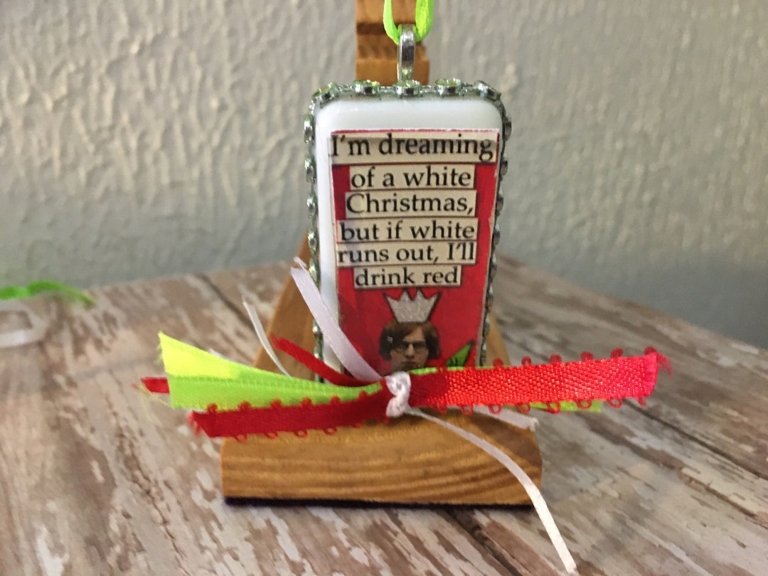 Recycled Gifts, Christmas Ornaments, Handmade Domino Gift. for Her ...