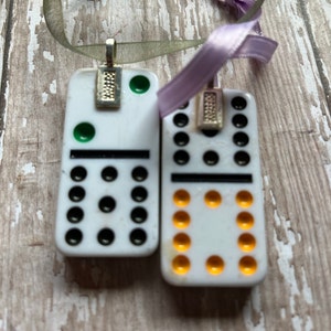 Handmade Domino Jewelry Necklace With Fairies and Flowers. Domino ...