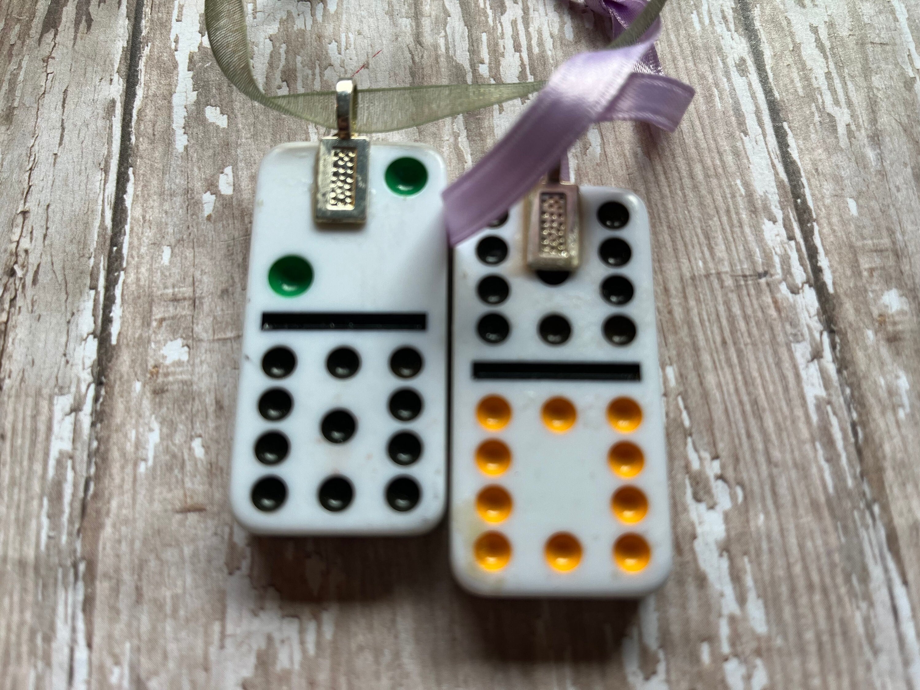 Handmade Domino Jewelry Necklace With Fairies and Flowers. Domino ...