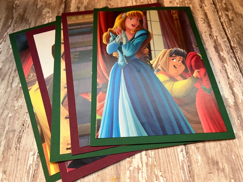 Cinderella Notecards: Upcycled Book Cards, Handmade Set - Etsy