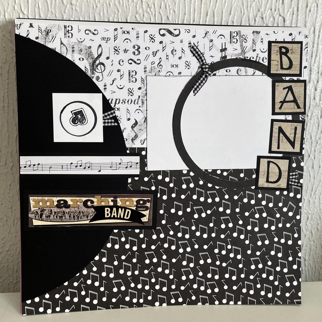 Marching Band, Musical Notes/instruments 12 X 12 Page Scrapbook for ...