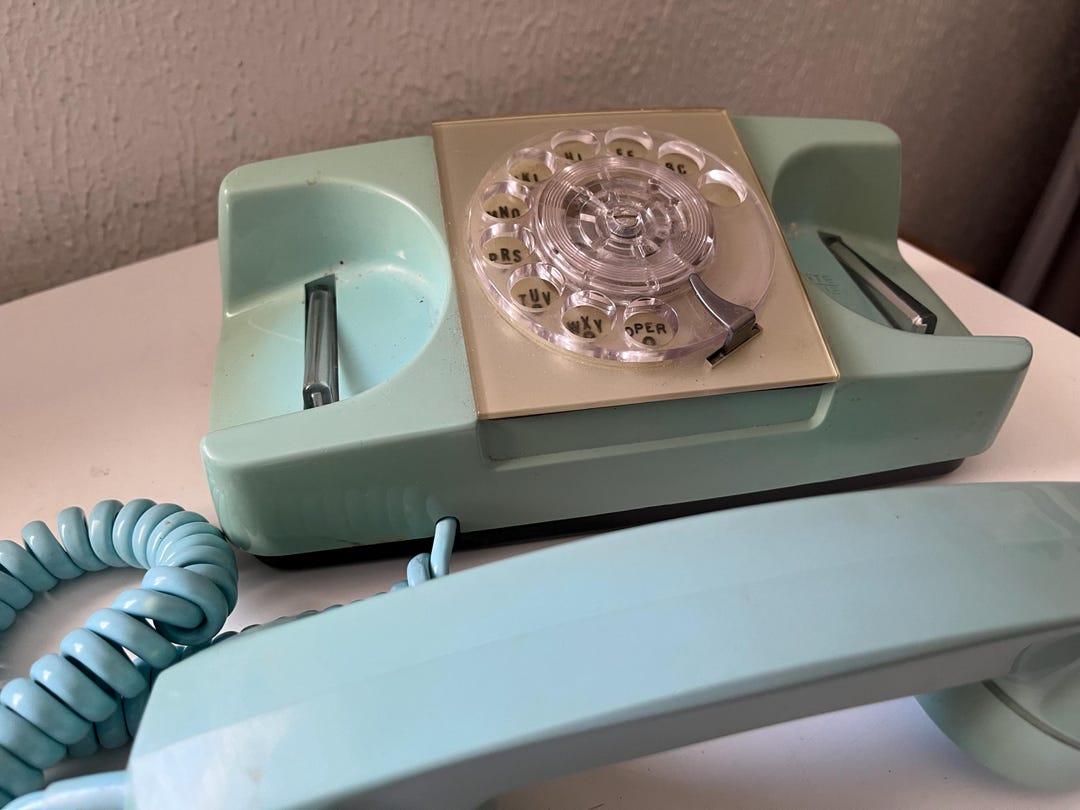 GTE Starlite Turquoise Rotary Phone, Automatic Electric, Dial, Princess ...