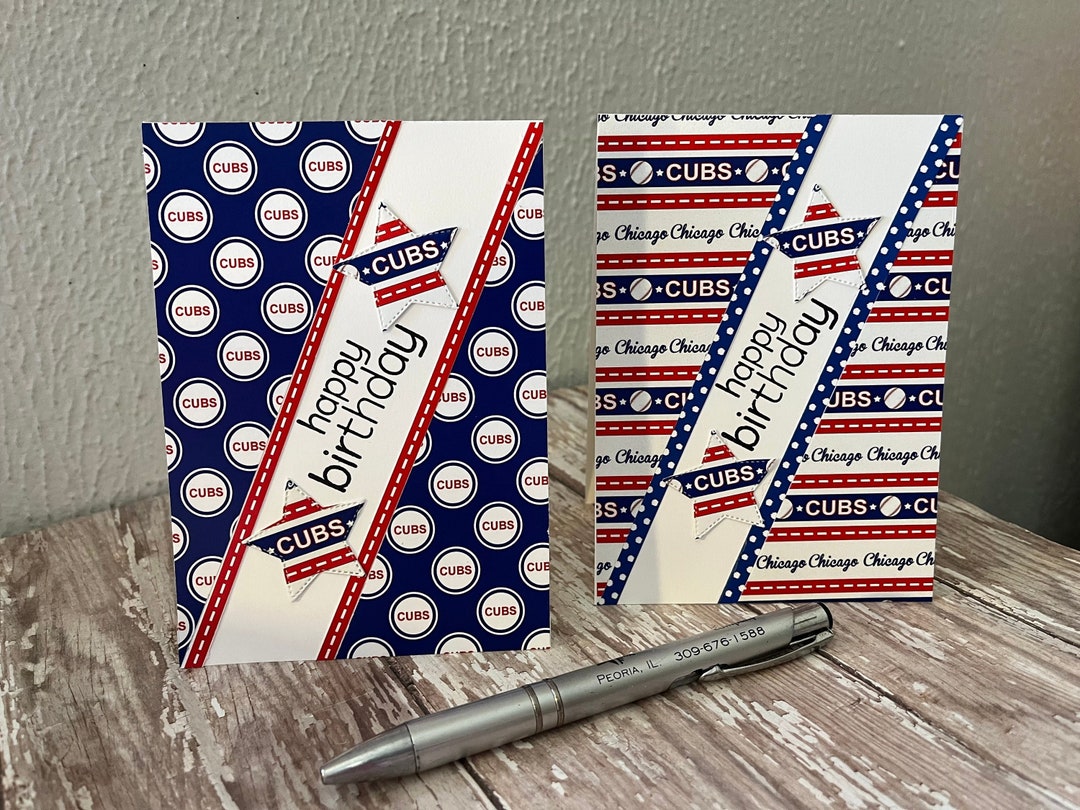 Chicago Cubs Happy Birthday Card: MLB Fan Gift - Etsy