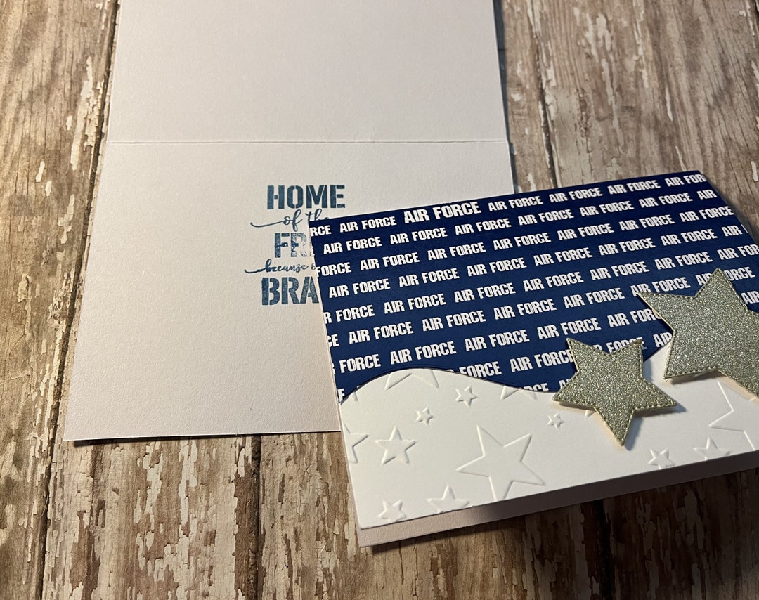 Handmade US Air Force Card Set: Graduation, Birthday, Thank You - Etsy