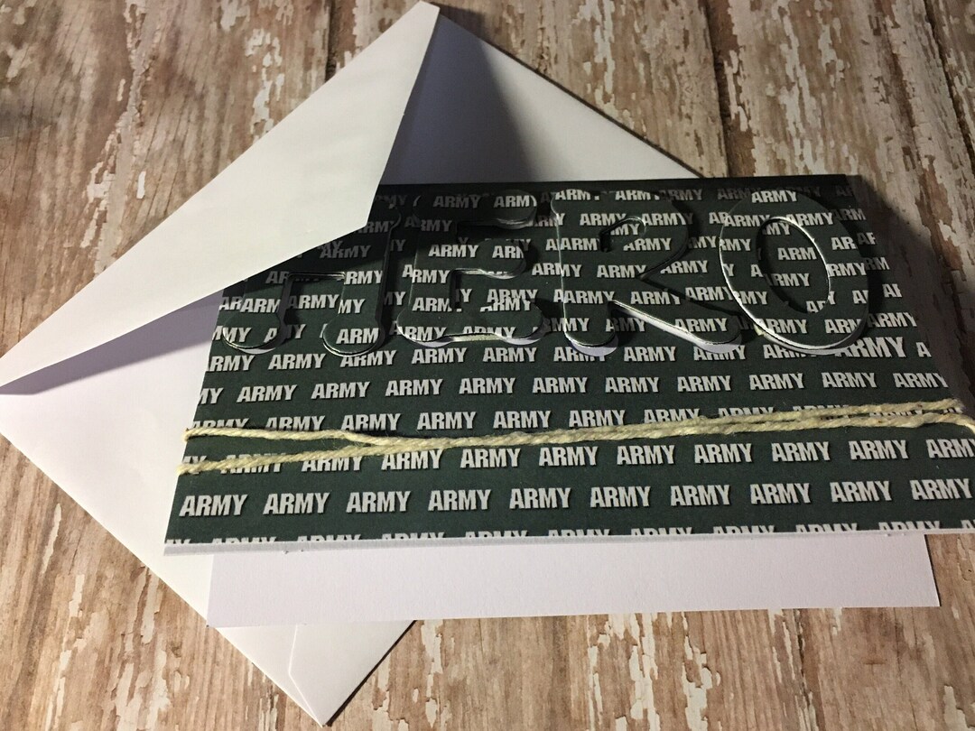 Army Military Set of 3 or 6 Notecards. Honor Flight, Thank You ...