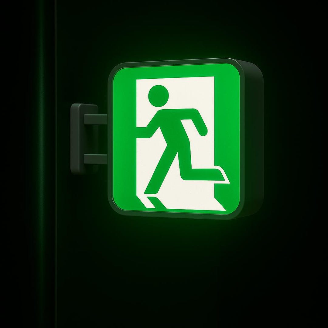 Japanese Emergency Exit Lightbox Magnet | Running Man Sign | NEW ...