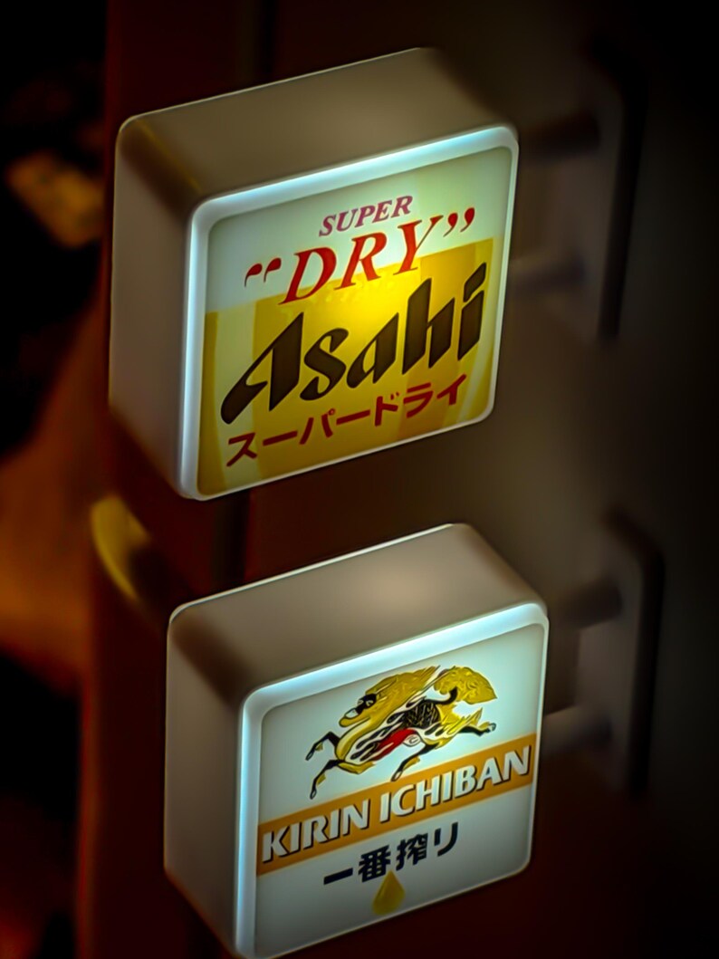 Asahi + Kirin Japan Beer LED Magnet Bundle - Etsy