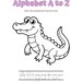 Animal ABC Coloring Pages: A-Z Alphabet Learning Activity (printable ...