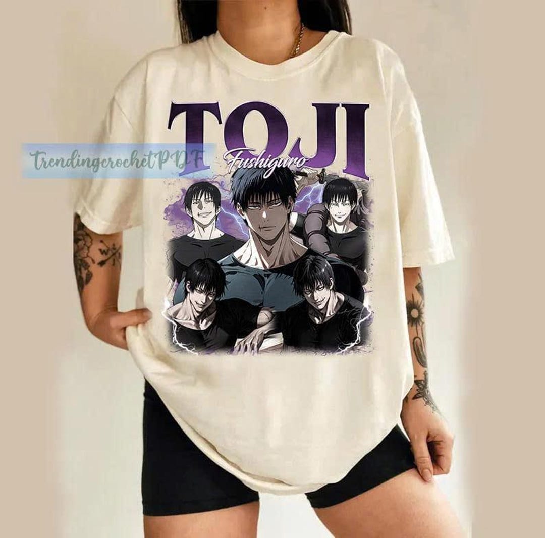 Limited Toji Fushiguro 90s Bootleg Rap Shirt, Retro Toji Fushiguro ...
