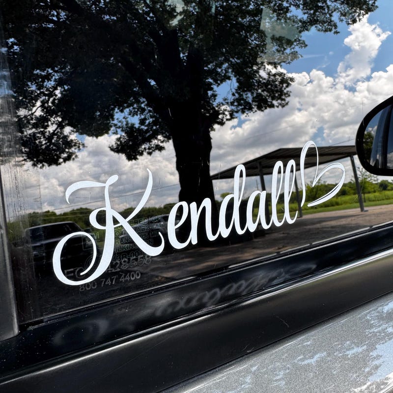 Vinyl Small Name Sticker - Etsy