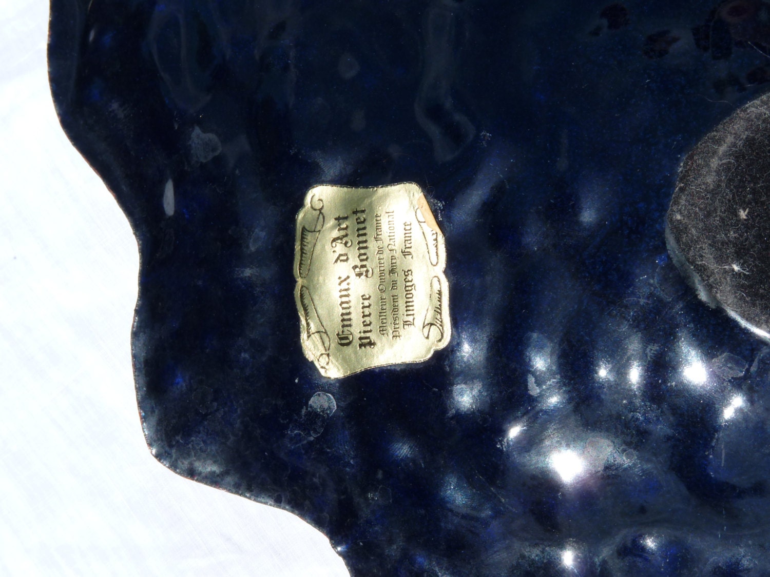 Beautiful French Vintage Limoges Enamel Decorative Plate | Etsy