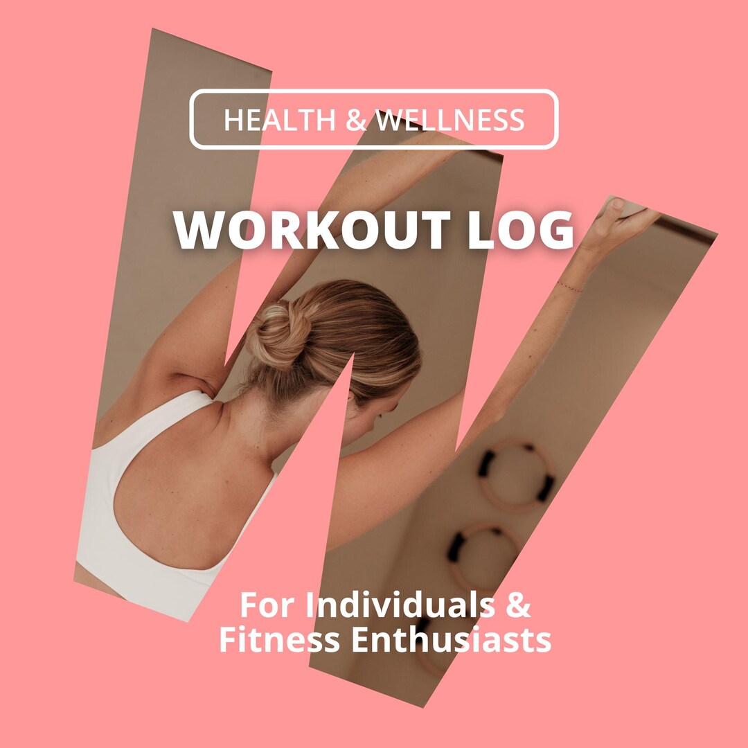 Workout Log Printable Template | Track Exercises, Sets, Reps & Weight ...