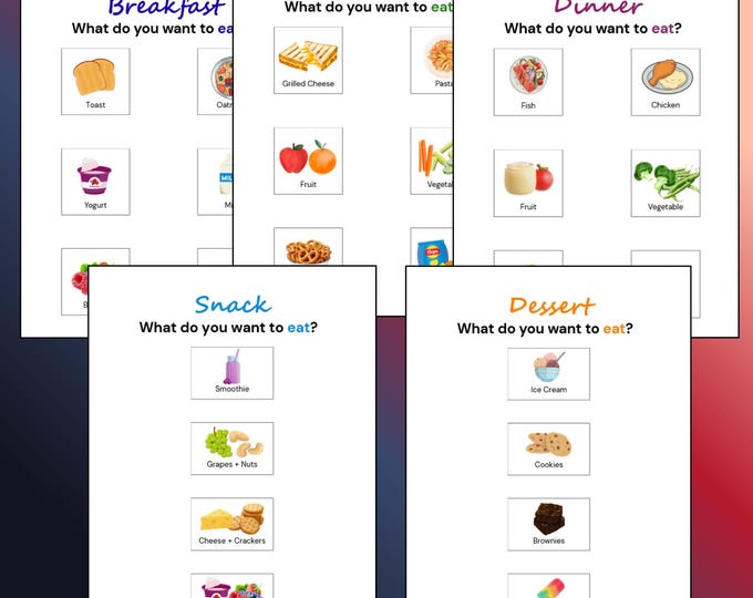 Little Menus Printables | Pretend Play Menus | Kids Breakfast, Lunch ...