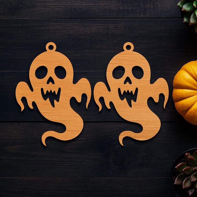 Halloween Ghost SVG, Laser Cut Ghost File, Spooky Spirit Ornament ...