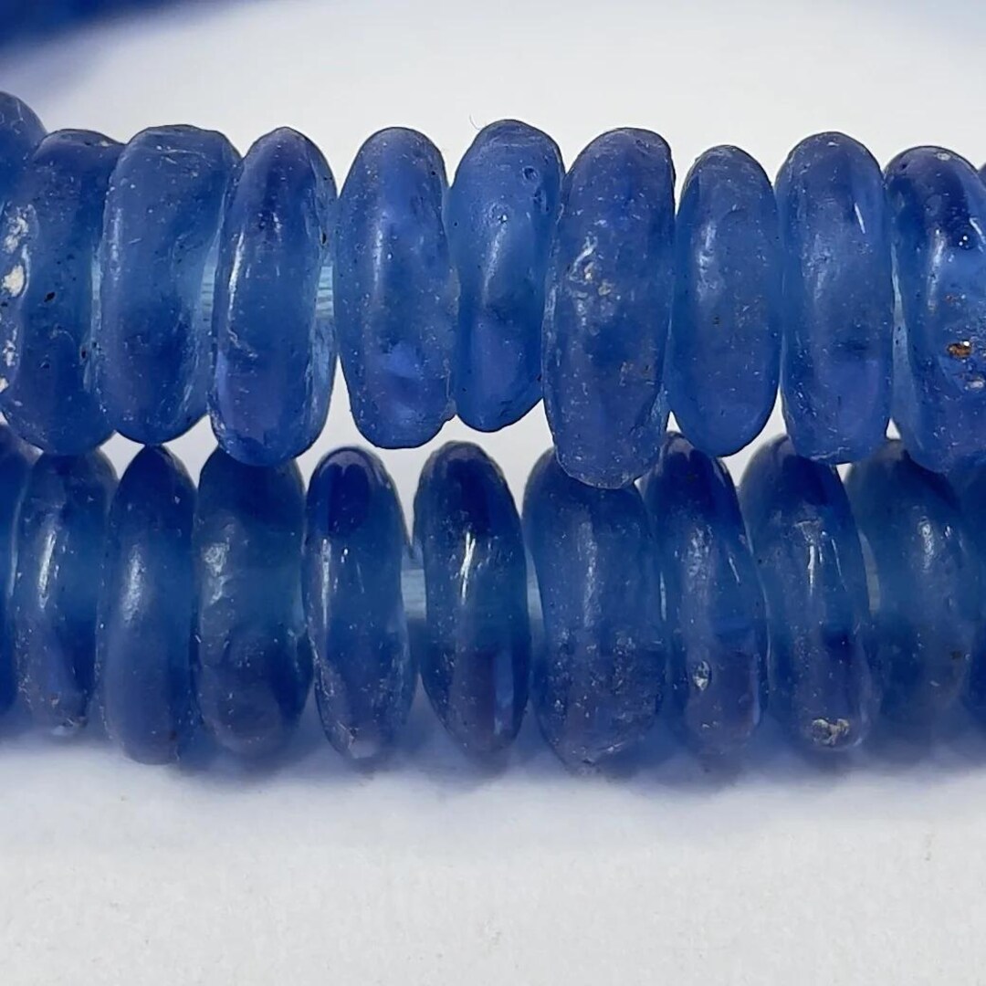 Ghana Annular Blue Trade Beads - Etsy