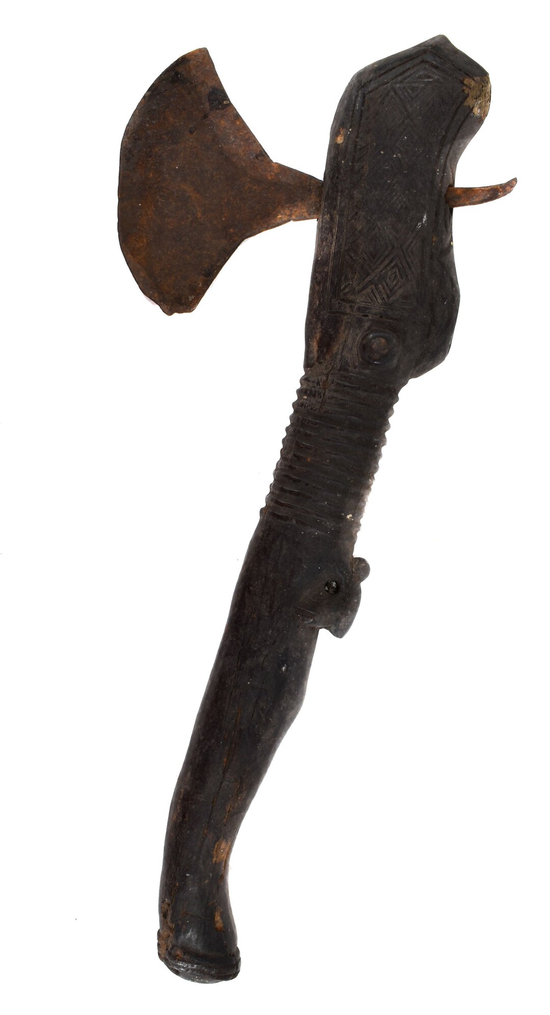 Kuba Ceremonial Axe With Wood Handle Congo Africa - Etsy