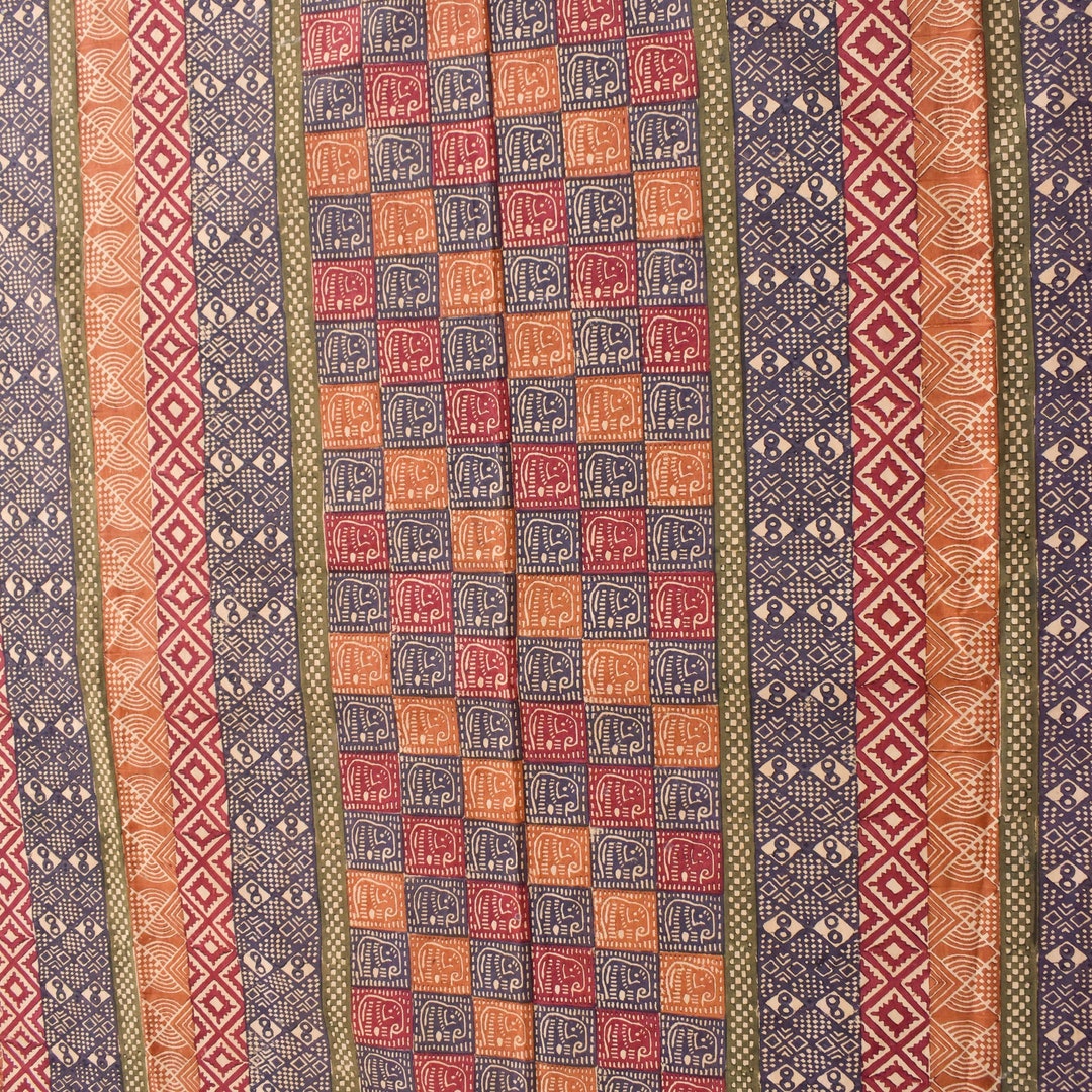 Elephant Potato Print Tablecloth 81x54.5 Inch Zimbabwe - Etsy