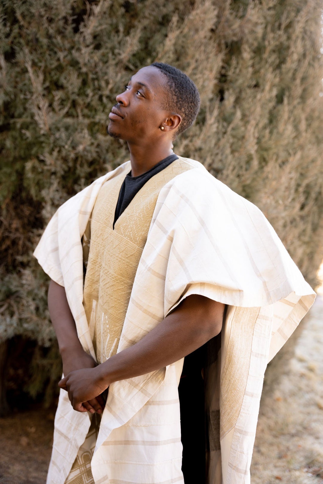 Hausa White Embroidered Boubou Shirt Nigeria - Etsy