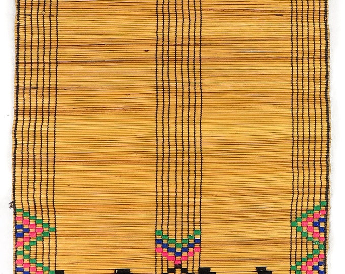 Zulu Mat Icansi With Embroidery South Africa African Art 87901 - Etsy