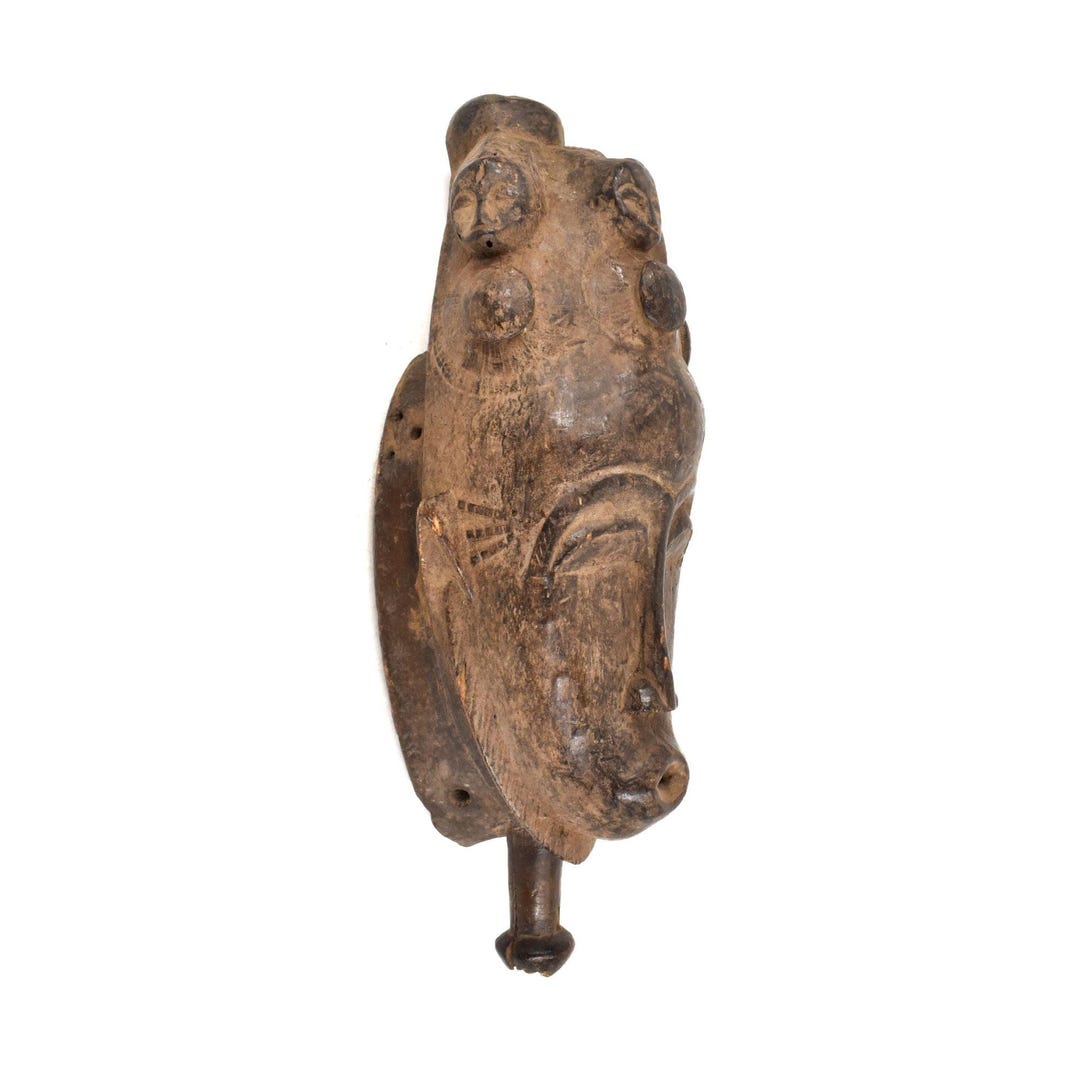 Baule Portrait Mask Kpan Mblo Côte D'ivoire - Etsy
