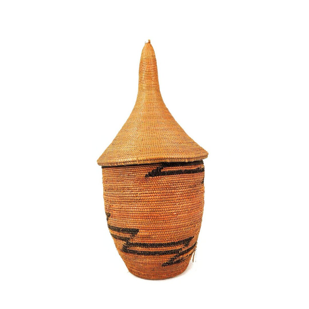 Tutsi Tight Weave Basket With Lid Rwanda - Etsy