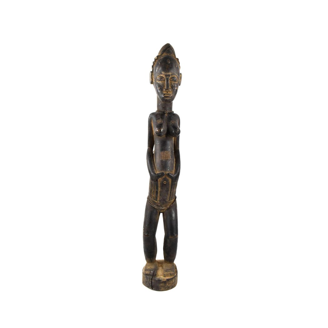 Baule Standing Female Figure Côte D'ivoire - Etsy