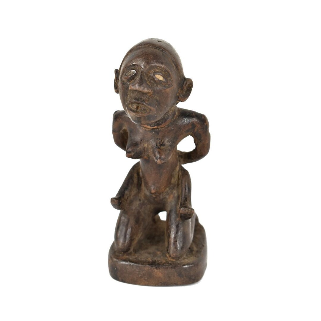 Bakongo Villi Miniature Kneeling Figure With Child Congo - Etsy