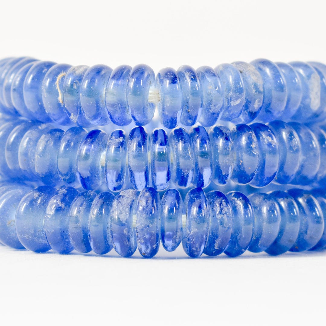 Annular Glass Ring Cobalt Blue Trade Beads - Etsy