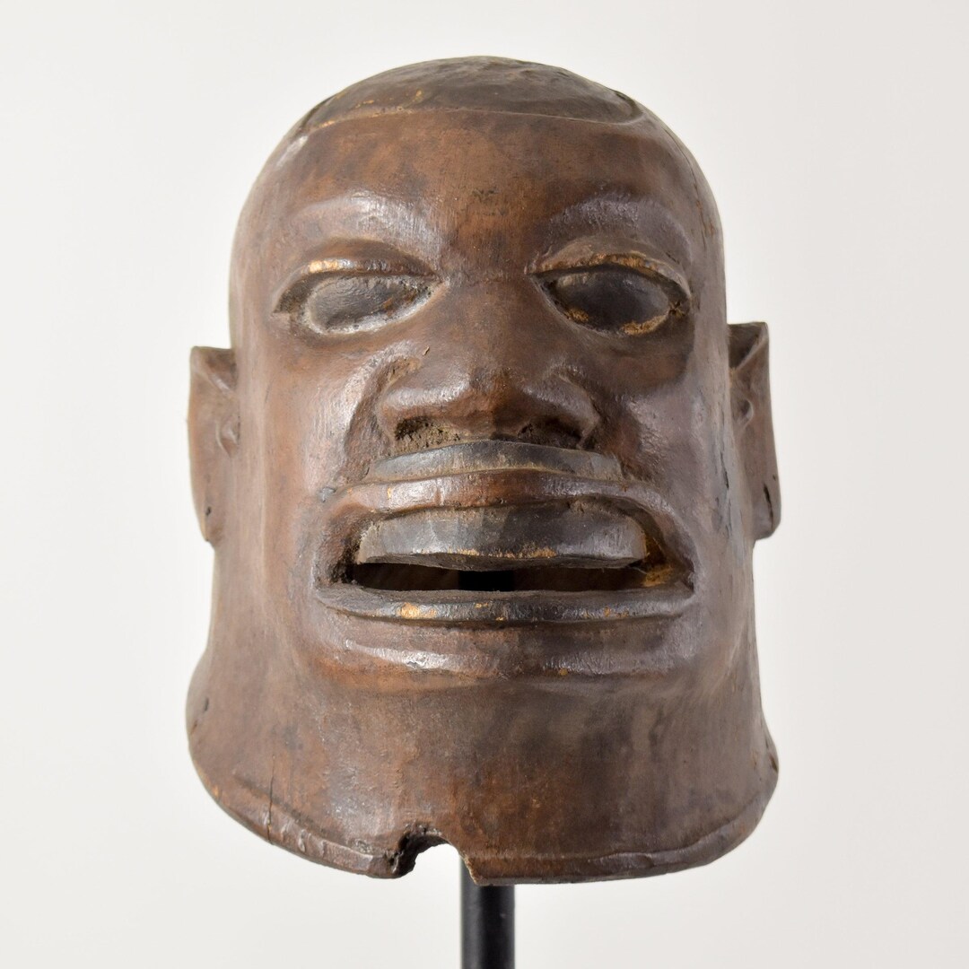 Makonde Wood Carved Helmet Mask Tanzania - Etsy