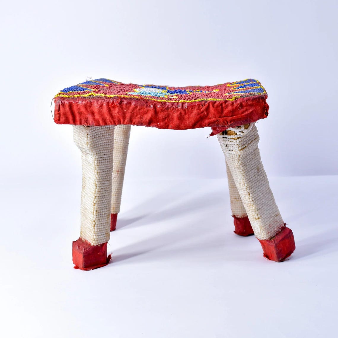 Yoruba Beaded Stool - Etsy