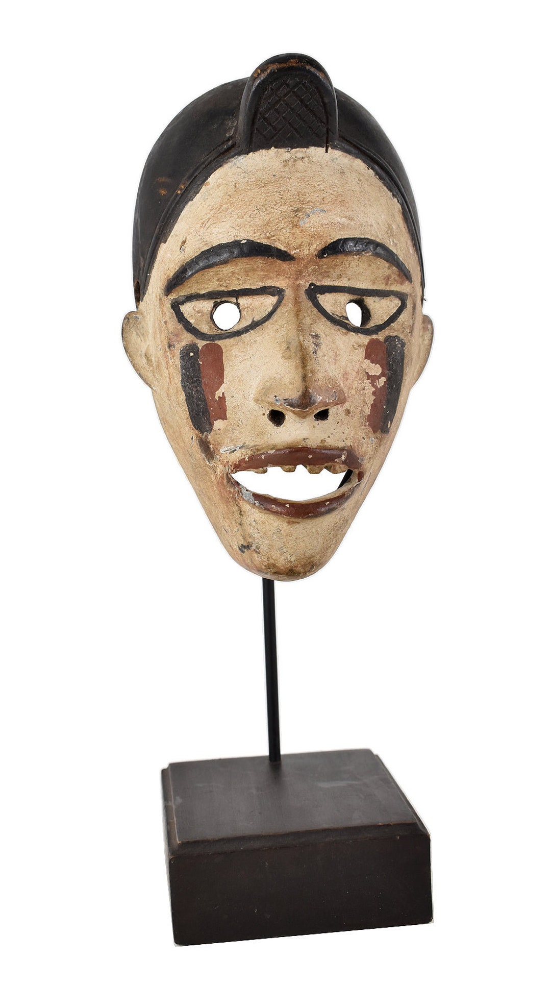 Kongo Pigmented Mask on Custom Stand Congo - Etsy