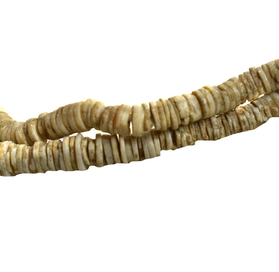 Tiny Clamshell Heishi Beads Thin White Disks - Etsy