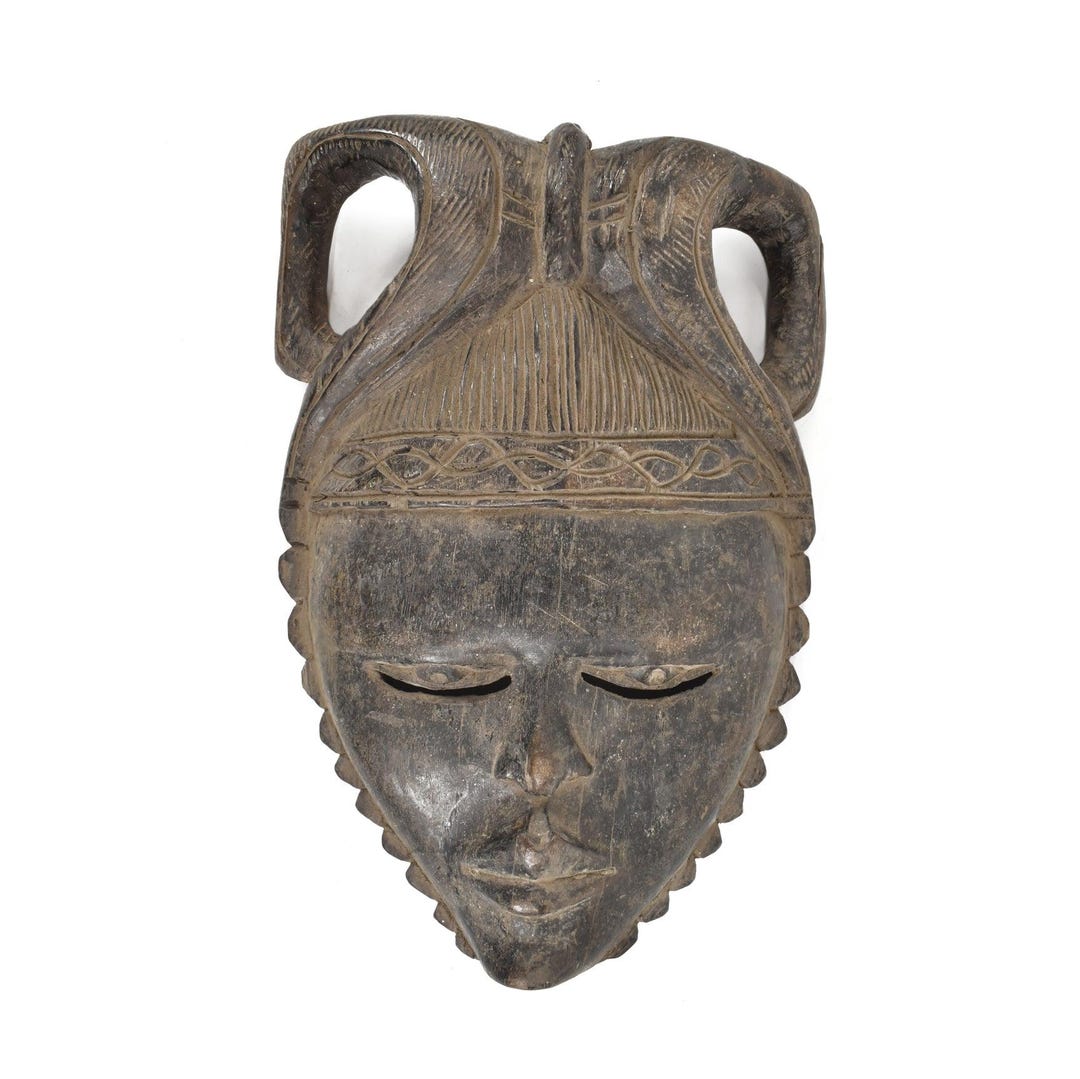 Baule Portrait Mask Kpan or Mblo Côte D'ivoire - Etsy