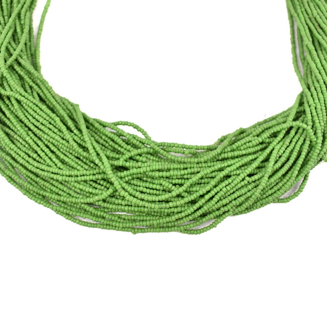 Green Baule Tamba Seed Bead Necklace - Etsy