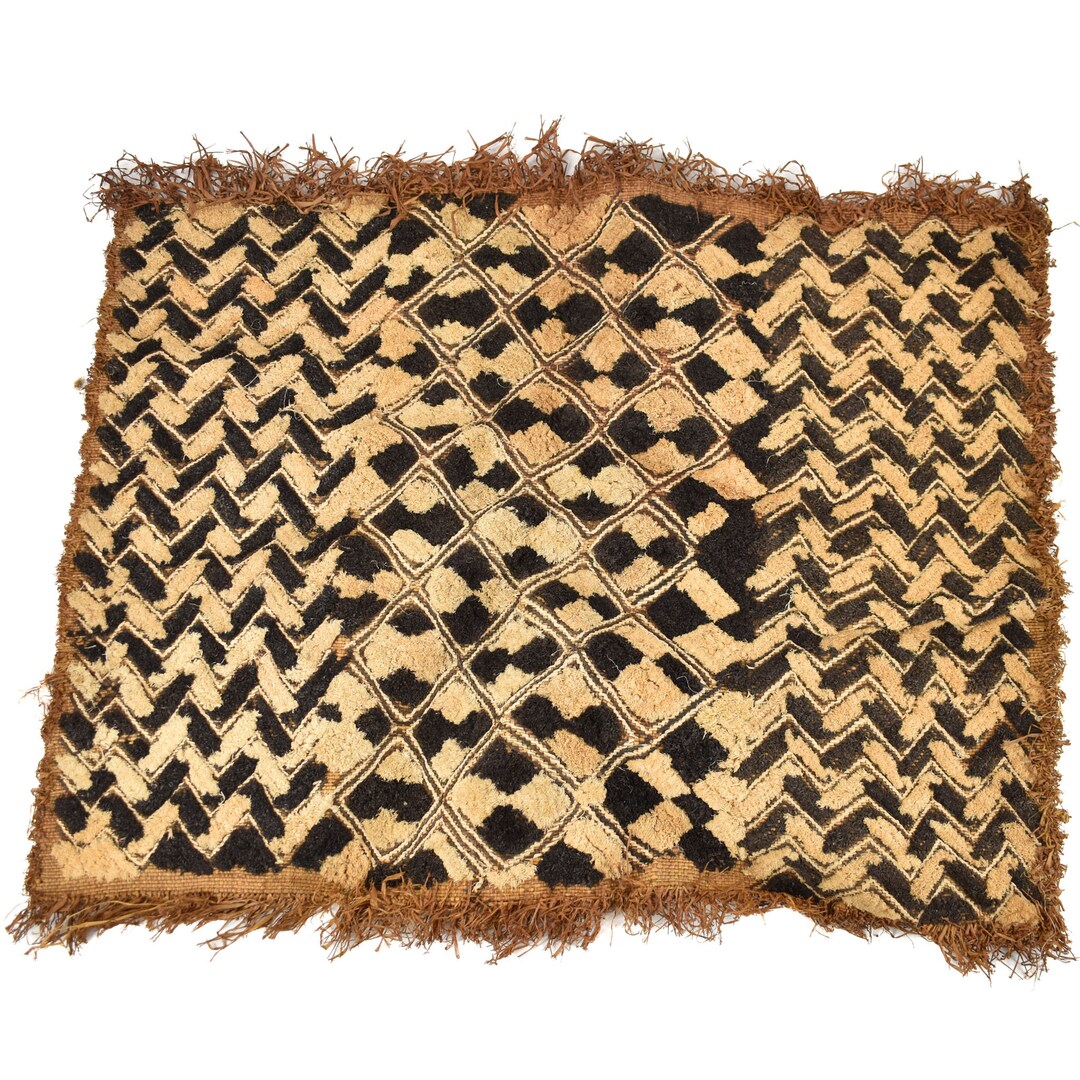 Kuba Raffia Square Textile Congo 24.5x20 Inch 146739 - Etsy