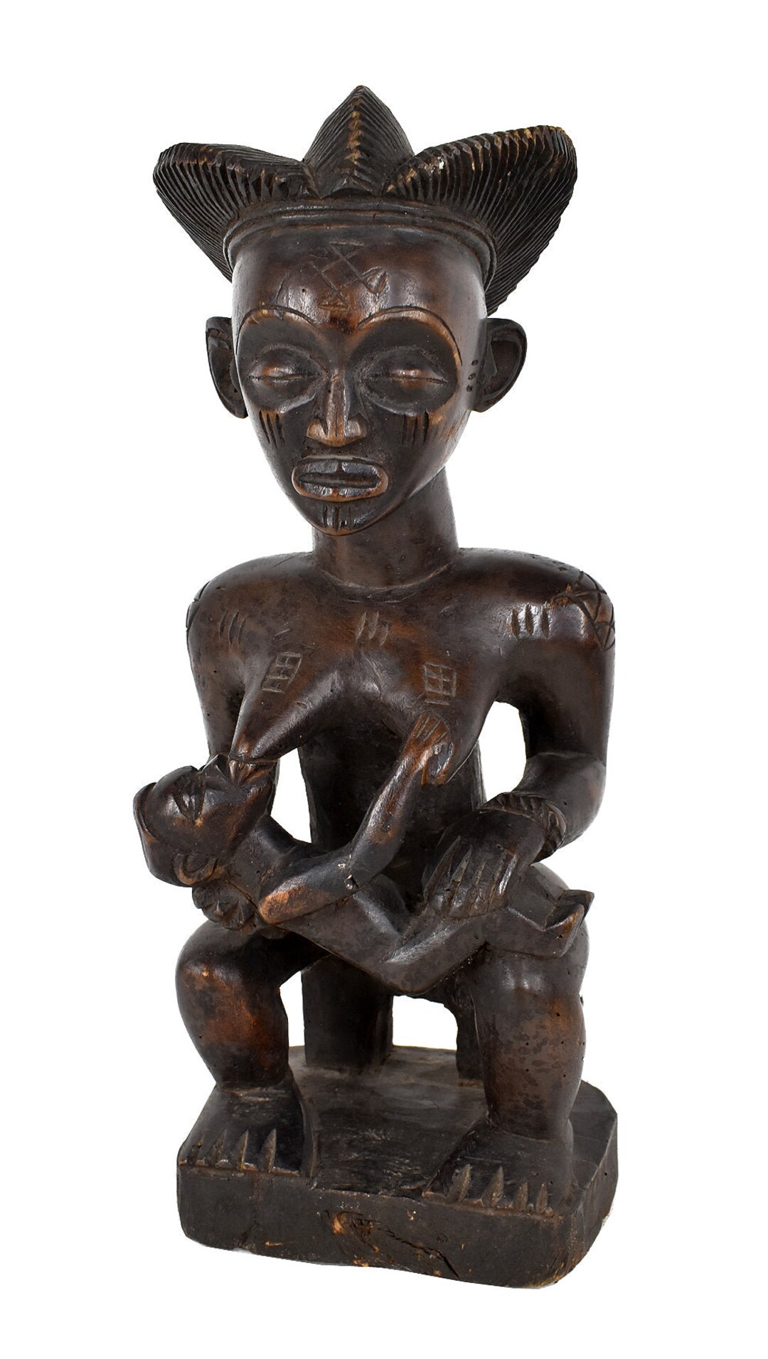 Chokwe Figure Mother and Child Congo - Etsy