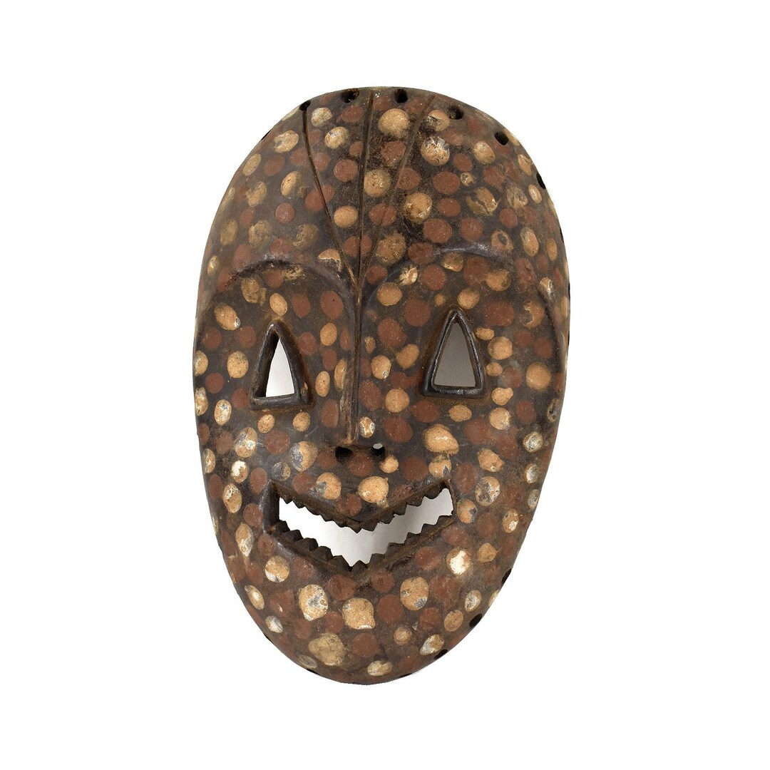 Kumu Komo Mask Spotted Face Congo African - Etsy
