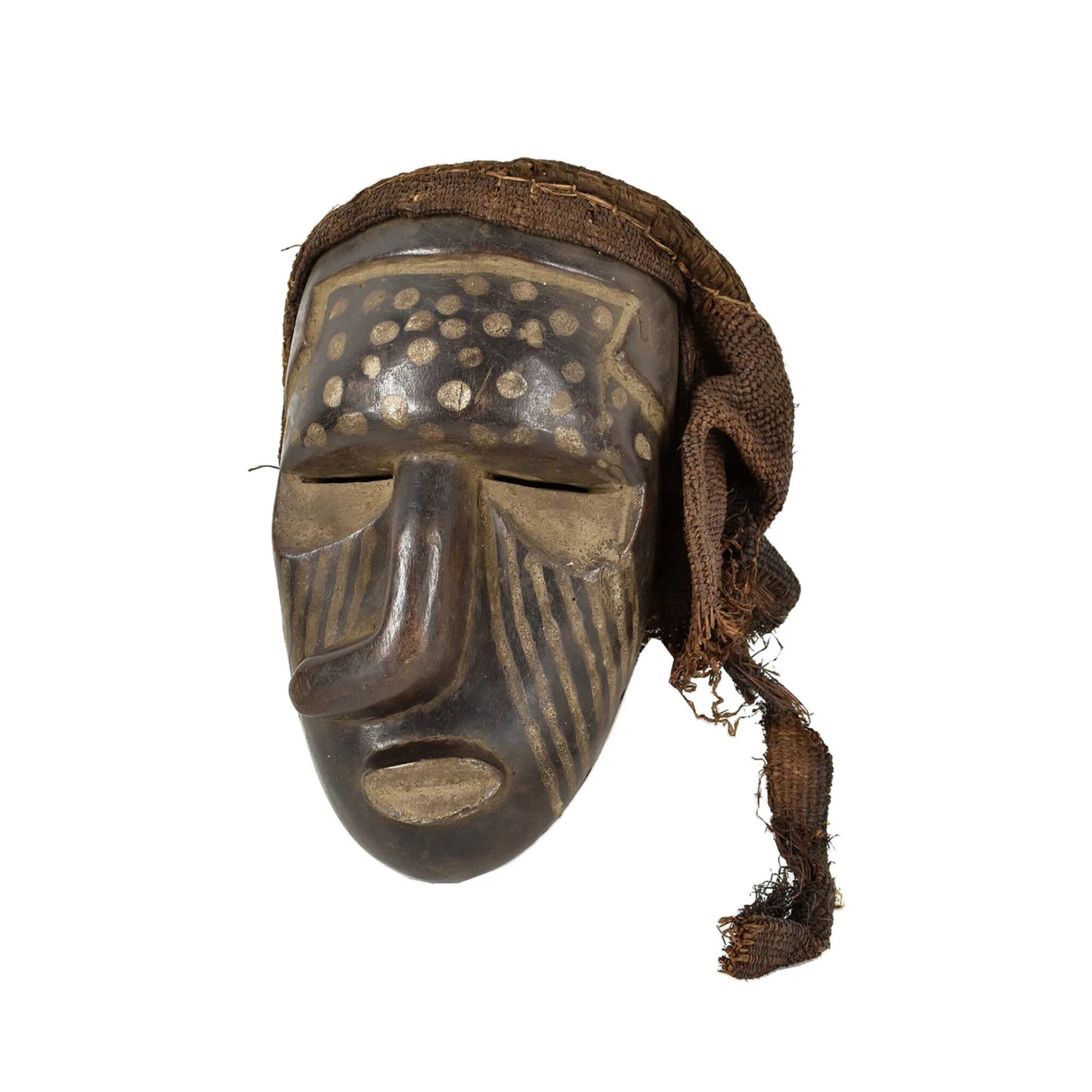Salampasu Illness Mask With Raffia Congo African Art 139890 - Etsy