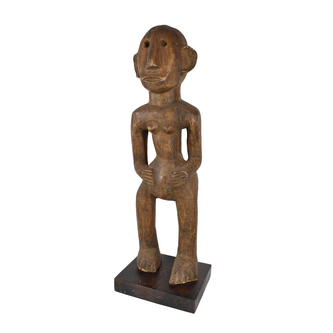 Sukuma Pregnant Female Figure on Custom Base Tanzania - Etsy