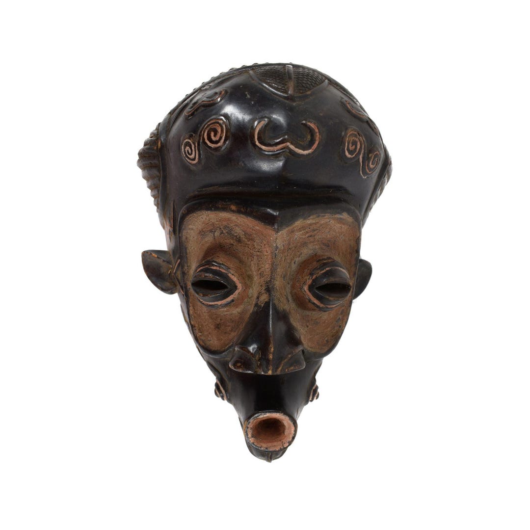 Bene Lulua Helmet Mask Congo - Etsy