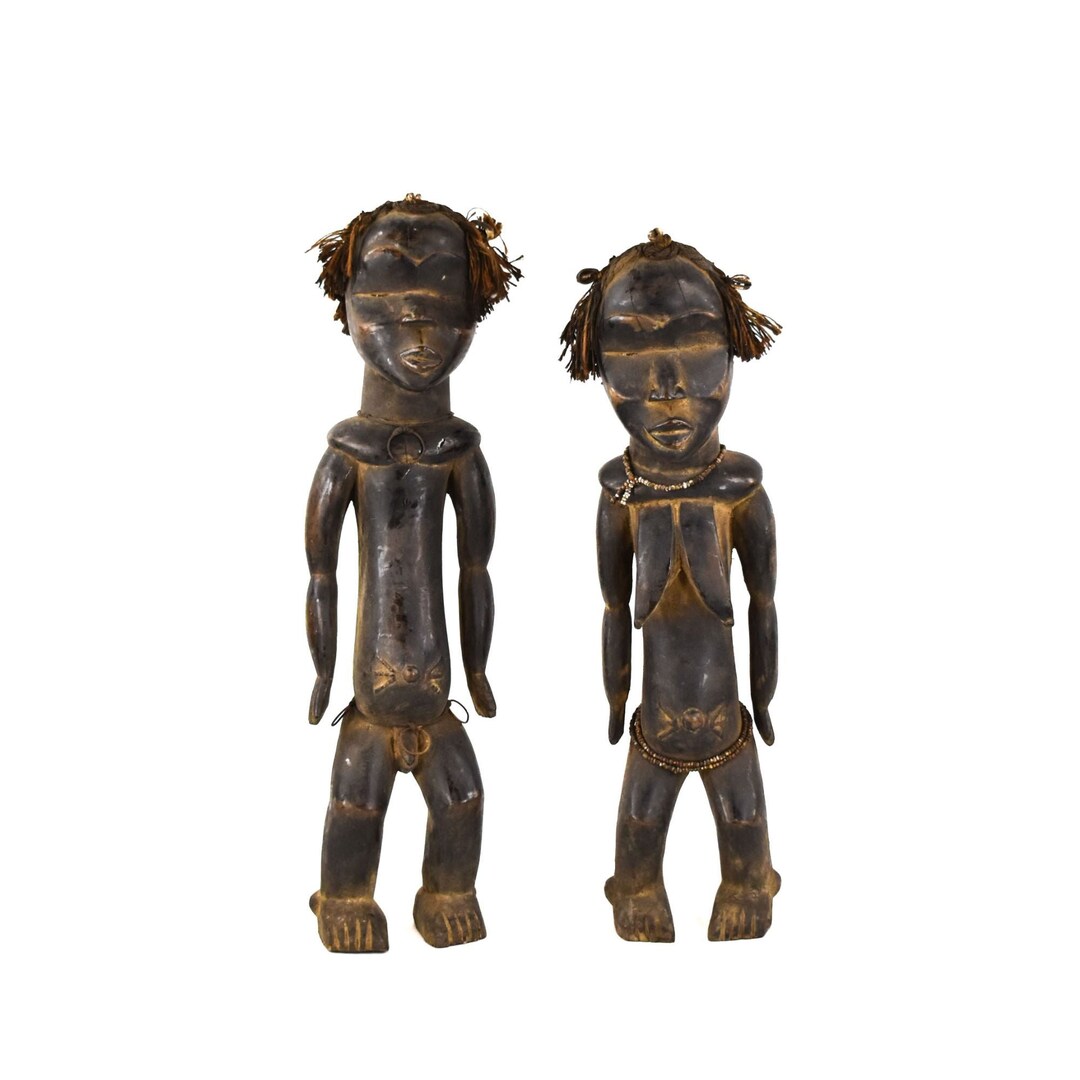 Buy Dan Standing Pair Female and Male Figures Liberia Online in India ...