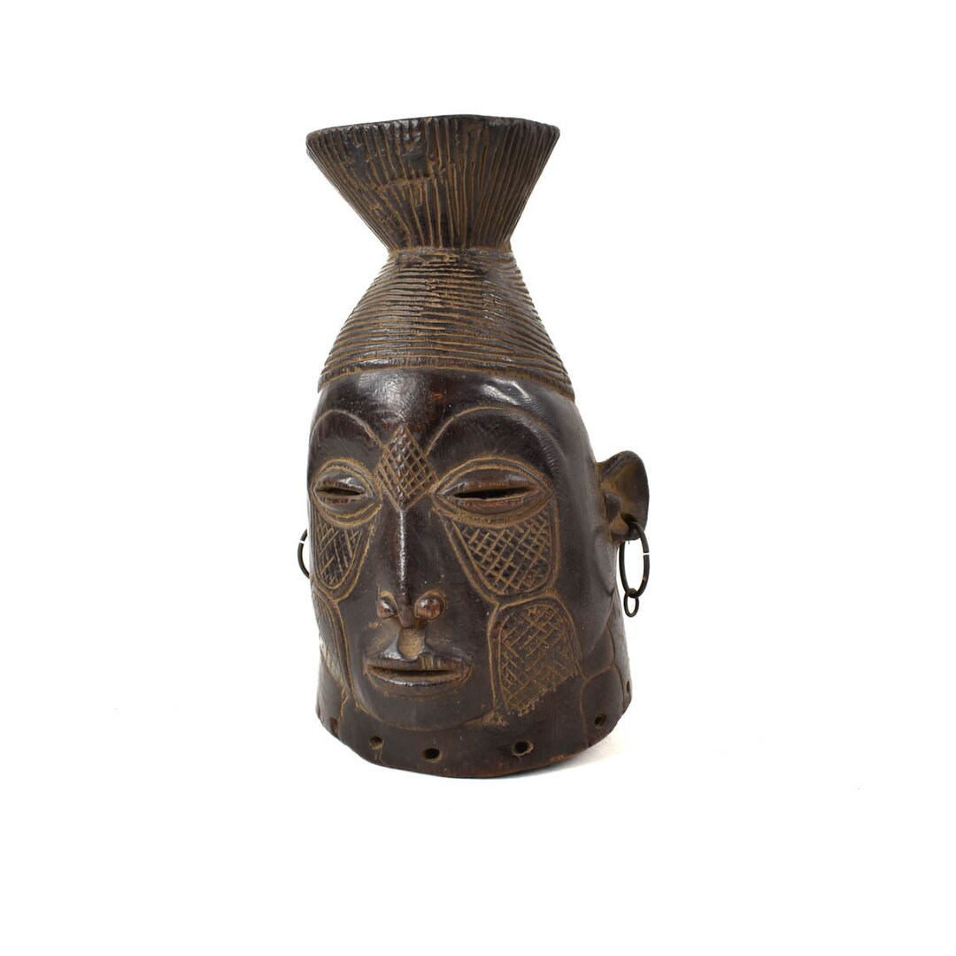 Mangbetu Conical Helmet Mask Congo - Etsy