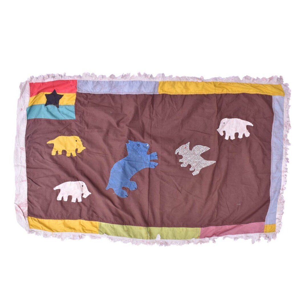 Asafo Flag Frankaa With Appliqué Ghana 52x32 Inch - Etsy