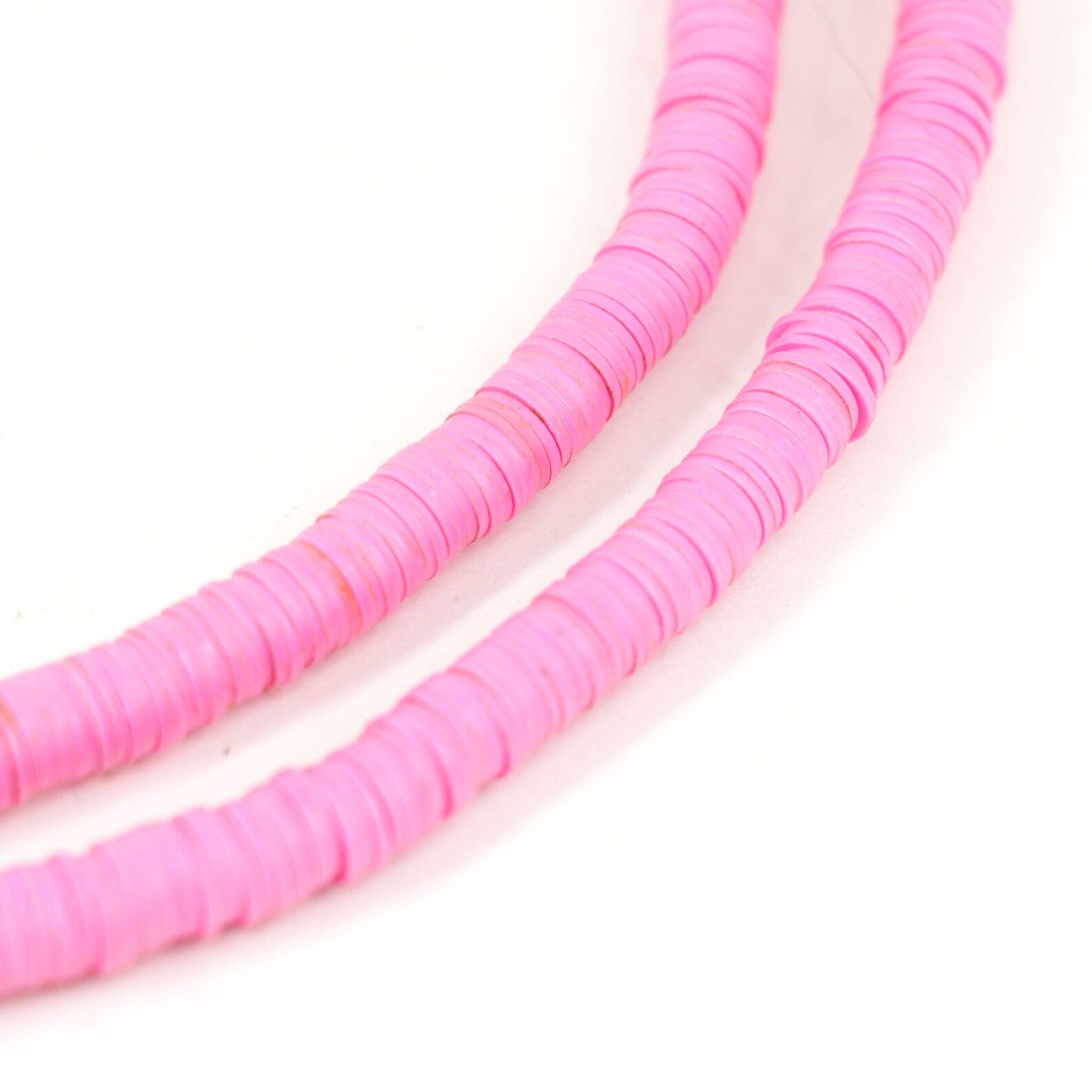 Vulcanite "vinyl" Heishi Trade Pink Beads New 32 Inch - Etsy
