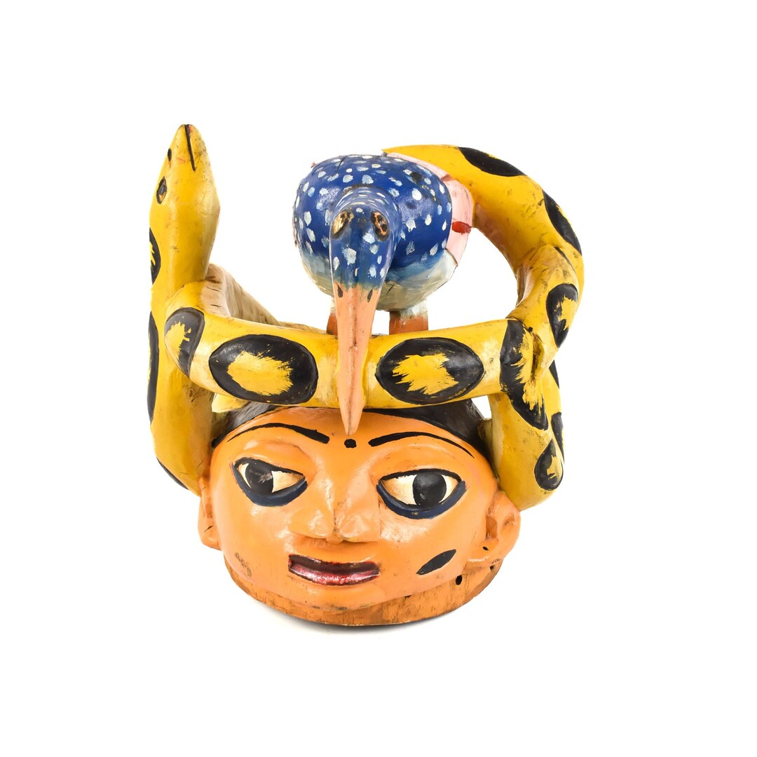 Yoruba Gelede Mask With Bird and Snake Nigeria - Etsy