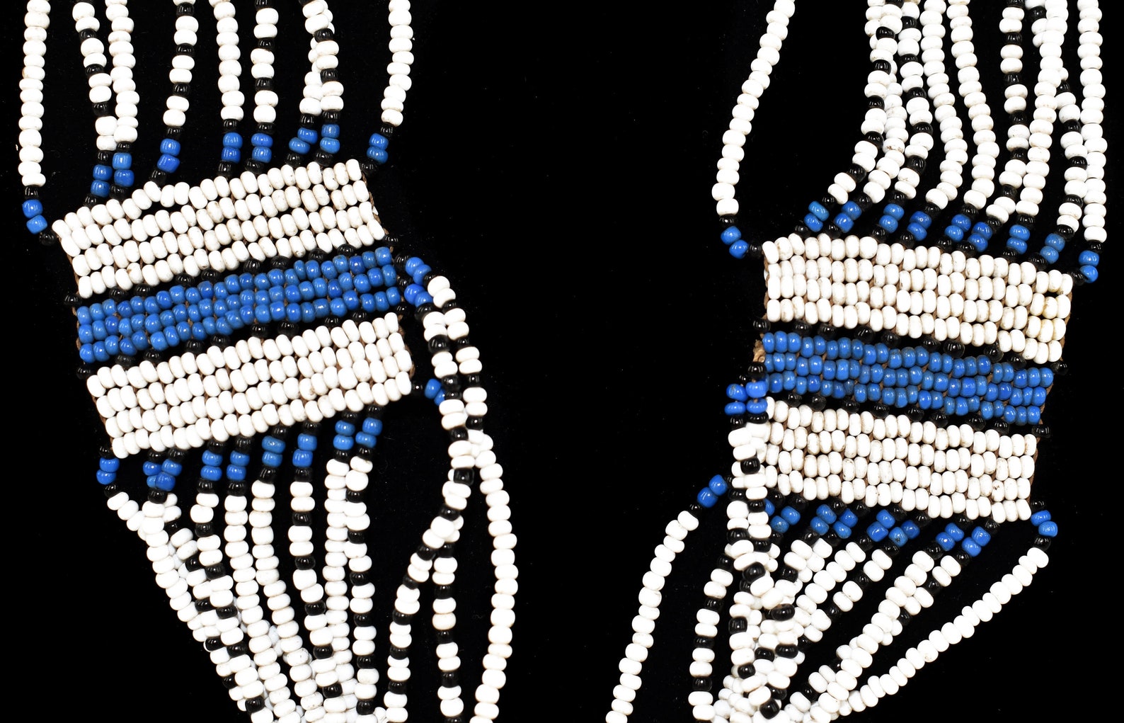 Xhosa Beaded Necklace Belt Blue White South Africa 133340 | Etsy