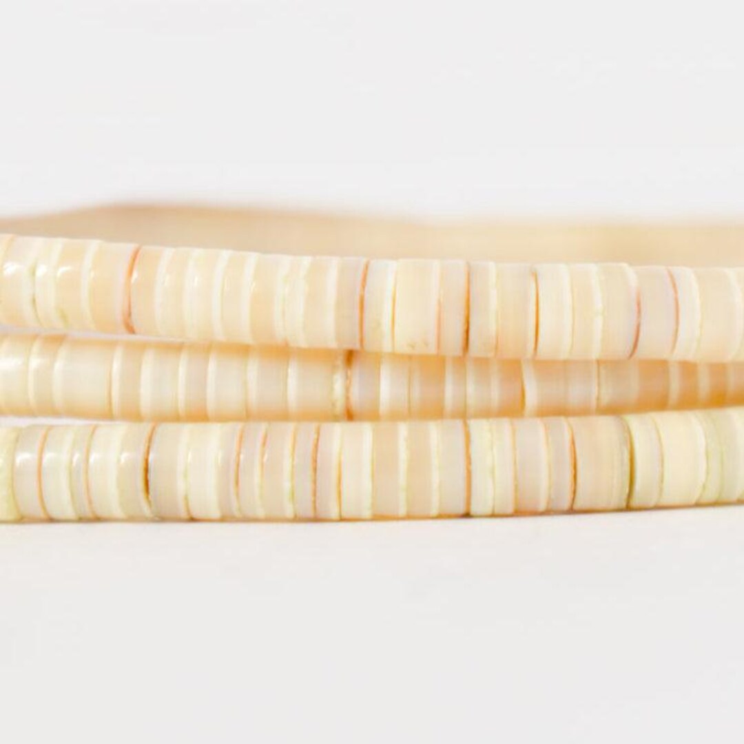 Tiny Clamshell Heishi Beads - Etsy