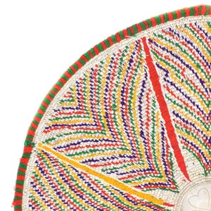 Fulani Flat Basket Mat Burkina Faso 16.5 Inch - Etsy