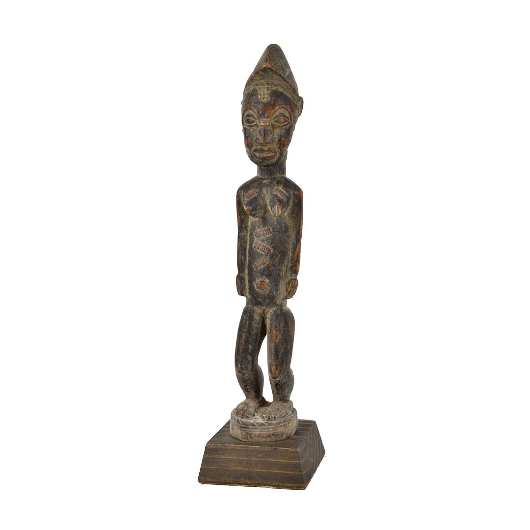Baule Spirit Spouse Female on Base Miniature 16 Inch Congo - Etsy